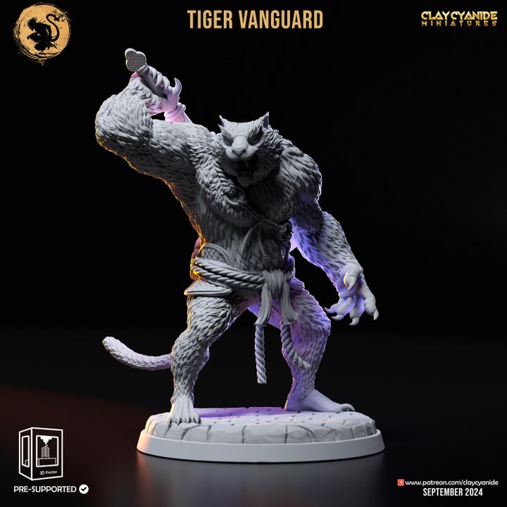 3D Printable Tiger Vanguard by Clay Cyanide Miniatures